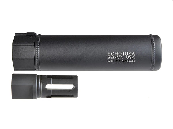Echo 1 MK1 SR556 6" QD Barrel Extension w- Flash Hider - Ballahack Airsoft